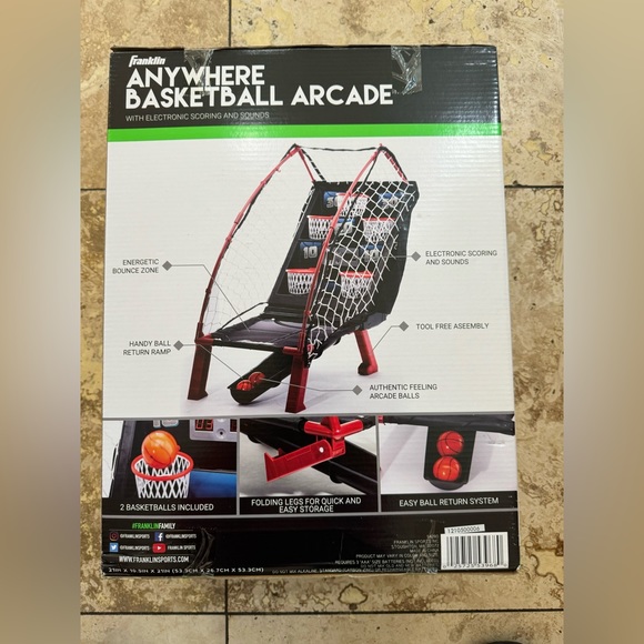 Franklin Sports | Toys | Franklin Sports Table Top Basketball Arcade ...